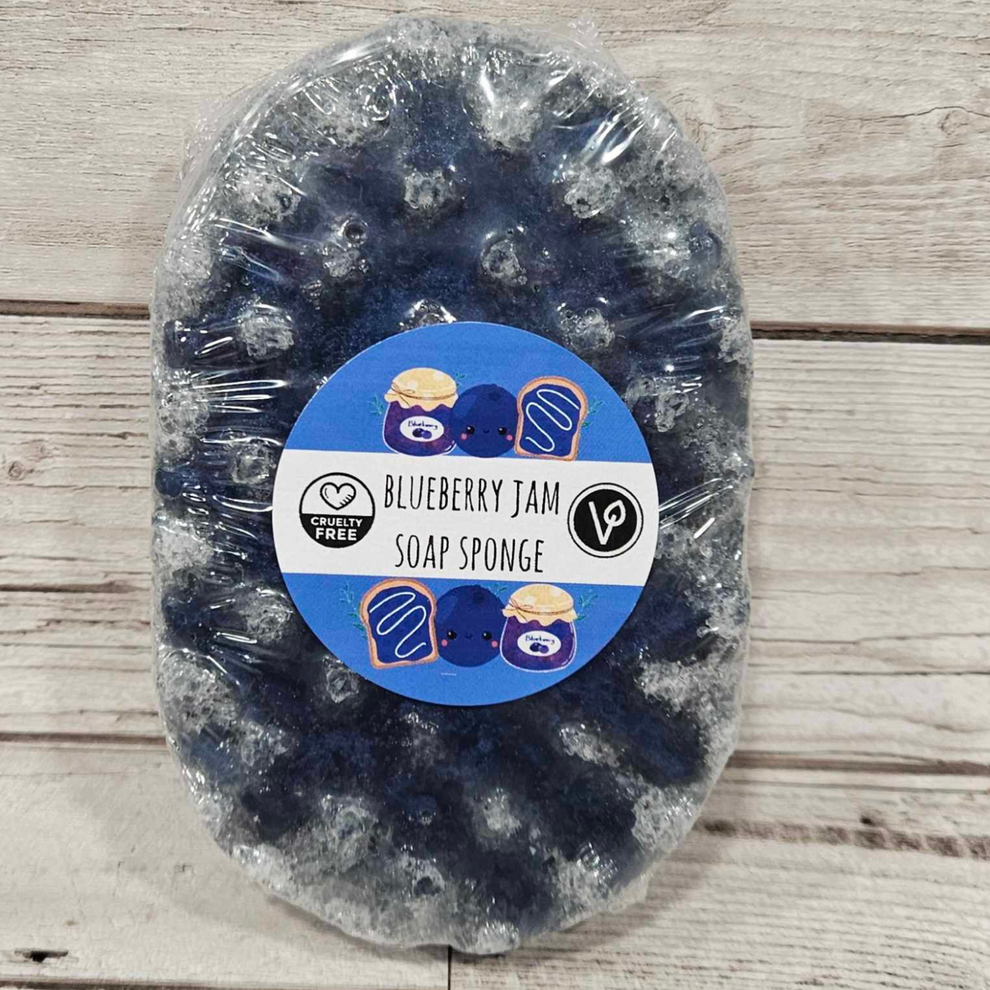 Blueberry Jam Exfoliating Soap Sponge – The Soap Sisters