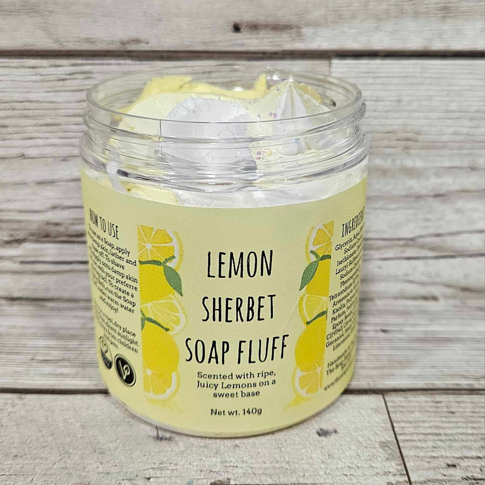 'Lemon Sherbet' Whipped Soap Fluff – The Soap Sisters