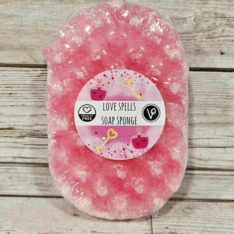 Love Spells Exfoliating Soap Sponge – The Soap Sisters