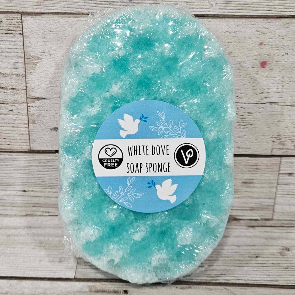 White Dove Exfoliating Soap Sponge – The Soap Sisters